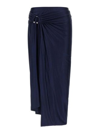 Paco Rabanne Jupe Midi - Bleu