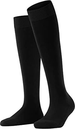 Falke ClimaWool W Kh thermorégulées unies 1 paire, Chaussettes longues Femme, Noir Black 3000, 37-38