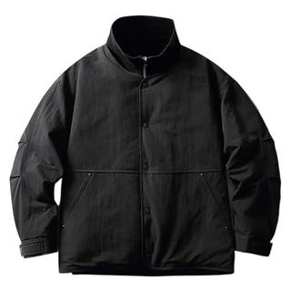 Generic Parka dhiver rembourrée en duvet de canard pour homme Blanc, Noir, XL