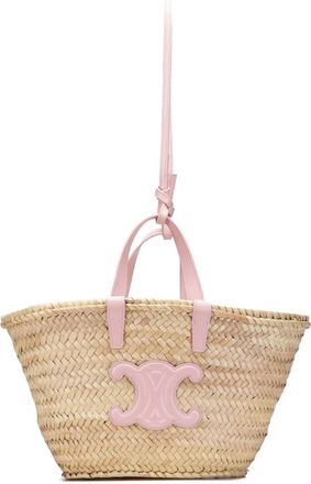 Celine Hobo Bags - Teen Raffia Cuir Triomphe Classic Panier Tote - Gr. unisize - in Braun - für Damen