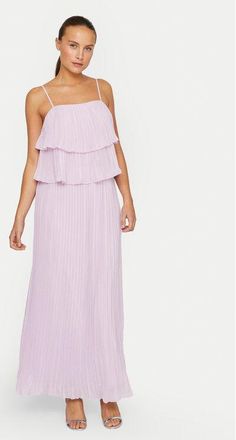 Vila Coctailkleid Chiffan 14104100 Violett Regular Fit