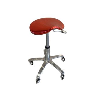 Generic Ergonomischer rollender Sattelhocker, h&ouml;henverstellbarer Sattelstuhl, 440 Pfund Tragf&auml;higkeit, geeignet for Sch&ouml;nheitssalons und Heimb&uuml;ros(Red)