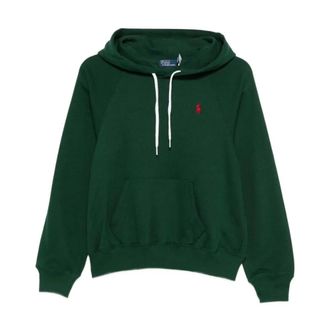 Polo Ralph Lauren Femme, Sweatshirts et sweats &agrave; capuche, Vert, Taille: 40 FR Cotton Fleece Sweat &agrave; capuche