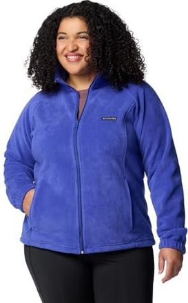Columbia Benton Springs Veste en polaire pour femme avec fermeture &eacute;clair int&eacute;grale, Bleu cl&eacute;matite, grande taille XXL/2XL