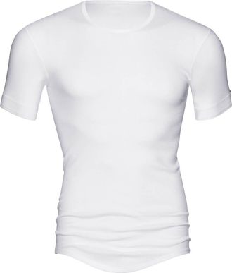 Mey Damen 3er Pack Noblesse Einfarbig Wei&szlig; Halbarm Crew-Ausschnitt M EU 40-16.5 Regul&auml;r Pullover T-Shirt Hemd 2802