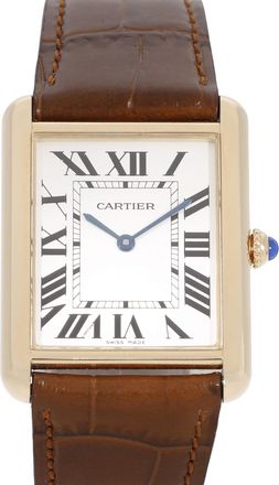 Cartier Uhr - Tank - Gr. unisize - in Wei&szlig; - f&uuml;r Damen