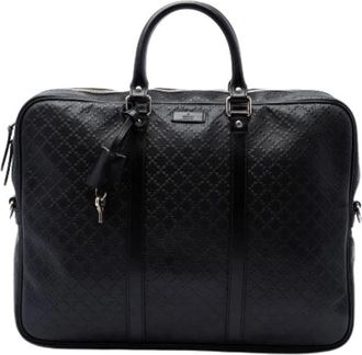Gucci Sacoche daffaires Pre-owned - Homme - Pre-owned - Noir - Taille: ONE Size