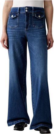 Mos Mosh MOS Mosh, Femme, Jeans, Bleu, Taille: W28 L32 MMColette Nagato Wide-Leg Jeans