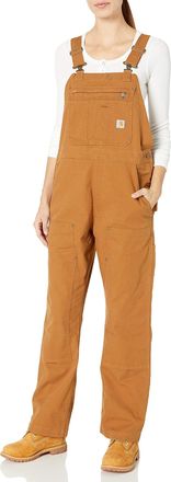 Carhartt Work in Progress Damen Rugged Flex Canvas-Latzhose, Carhartt Braun, XS