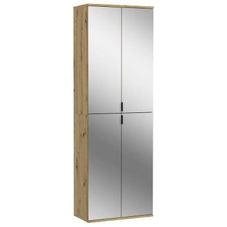 ebuy24 ProjektX Kleiderschrank 4 T&uuml;ren Spiegel