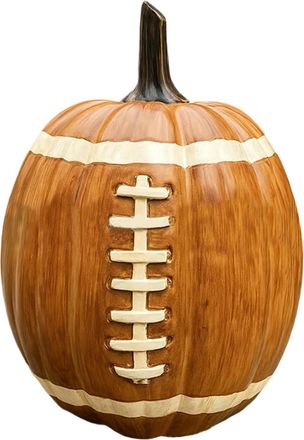 Generic Halloween-Kürbis-Figuren - Herbstornamente aus Kunstharz für den Innenbereich | niedliche Fußball-Kürbis-Statuen für Tisch, Büro, Kamin, Mantel und De