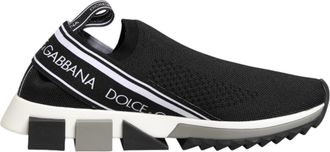 Dolce & Gabbana Schwarze Slip-On Sorrento Low-Top Sneakers