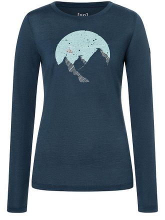 super.natural Sweatshirt f&uuml;r Damen, Merino GONDOLA Ski Motiv, atmungsaktiv