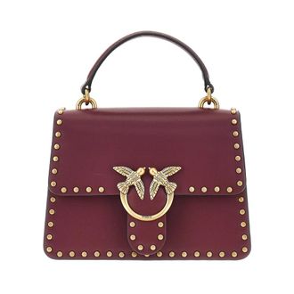 Pinko Studded Mini Love Bag One Top Handle - - Bags - Damen - Rot - ONE SIZE