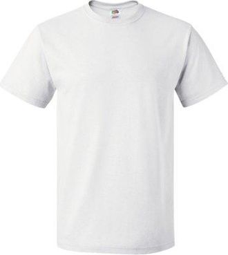 Fruit Of The Loom Valueweight Tee, 5 Pack T-Shirt, Blanc, XL (Lot de 5) Homme