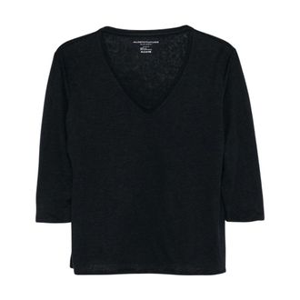 Majestic Filatures Femme, Tops, Bleu, Taille: 40 FR Long Sleeve Top