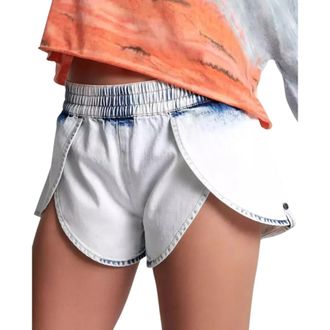 One Teaspoon Denim Runner Shorts - - Shorts - Damen - Wei&szlig; - 2XS