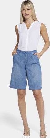 NYDJ Entspannte Denim-Bermuda-Shorts mit hoher Taille