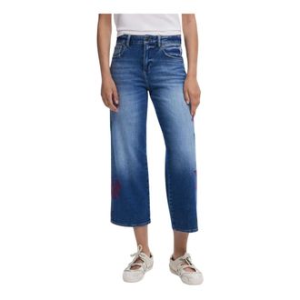Desigual Femme, Jeans, Bleu, Taille: 40 FR Botanic Jeans droits
