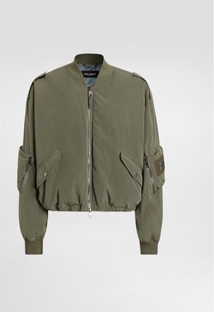 Dolce & Gabbana Wavy Nylon Bomber Jacket - Mann M&auml;ntel Und Jacken Multicolor Xl