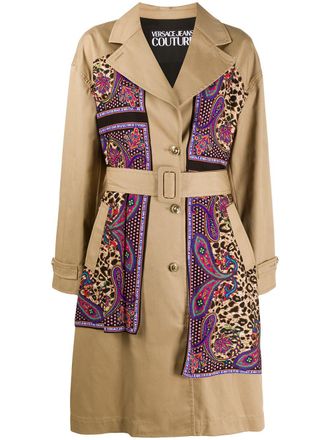 Versace Jeans Couture trench &agrave; empi&egrave;cement imprim&eacute; - Tons neutres