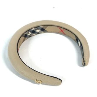 Burberry Pre-owned Toile accessoires-cheveux - Femme - Pre-owned - Beige - Taille: ONE Size