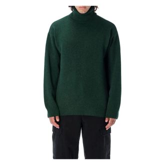 A.P.C. Rollkragenpullover mit &uuml;berschnittenen Schultern - - Knitwear - Herren - Gr&uuml;n - XL