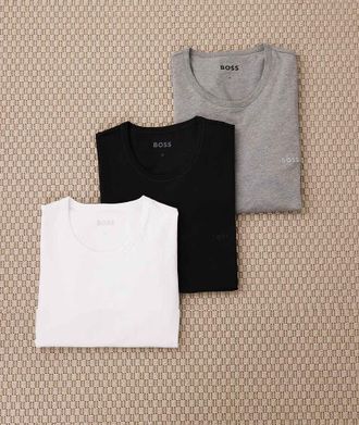 Boss Orange by Hugo Boss BOSS Bodywear - Lot de 3 t-shirts - Noir, blanc et gris