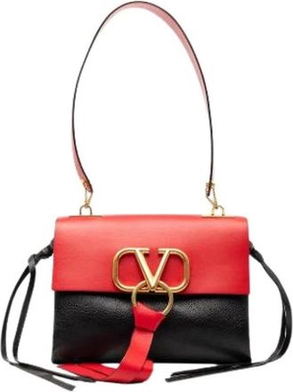 Valentino Pre-owned VRing Sac Bandouli&egrave;re - Femme - Pre-owned - Rouge - Taille: ONE Size