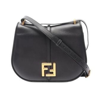 Fendi Pre-owned CMon Medium Leather Shoulder Bag - - Pre-owned - Damen - Schwarzk - ONE SIZE
