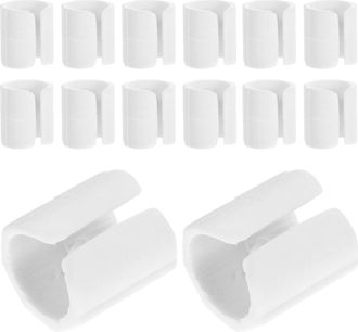 SOLUSTRE 50 St&uuml;ck U F&ouml;rmige Stuhlbeinschoner aus Kunststoff rutschfeste Stuhlgleiter mit Schnallenverschluss Bodenschutz f&uuml;r Hartholzb&ouml;den Flexible M&ouml;belfu&szlig;sch