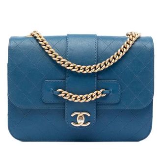 Chanel Pre-owned Vintage Flap Crossbody - - Pre-owned - Damen - Blau - ONE SIZE