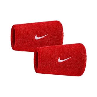 Nike Poignets &eacute;ponges Swoosh Classic Doublewide - unisex - Sport - Rouge - Taille: ONE Size
