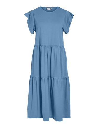 Vila Visummer S/S Midi Dress - Noos