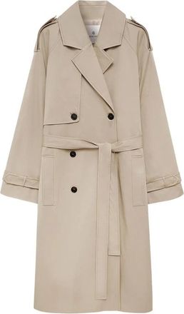 Anine Bing Femme, Manteaux, Beige, Taille: 38 FR Rickie Maxi Trench