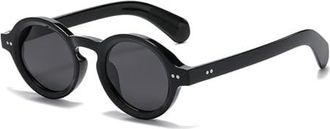 Generic Lunettes De Soleil Cadre Rond Photo Lunettes De Soleil Polaris&eacute;es Vacances F&ecirc;te(Black)