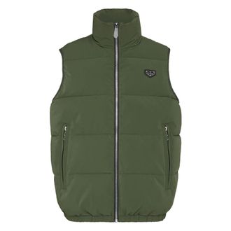 Philipp Plein Homme, Vestes, Vert, Taille: XL Gilet matelass&eacute; en nylon