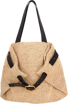 Loewe Femme, Sacs, Beige, Taille: ONE Size Sac Shopper &Eacute;l&eacute;gant Punch Hole