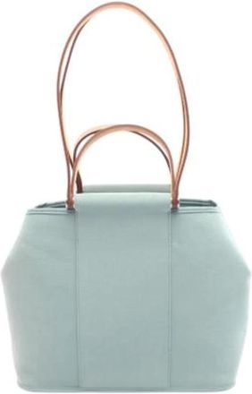 Herm&egrave;s Pre-owned Canvas Satchel - Femme - Pre-owned - Bleu - Taille: ONE Size