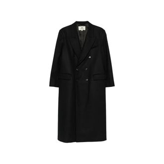 Barena Csd5707 Zweireihiger Mantel - - Coats - Damen - Schwarzk - XS