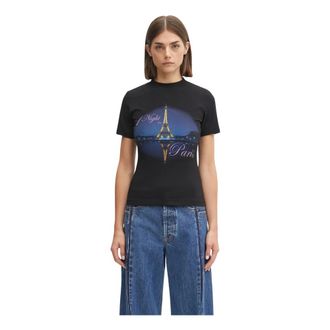 VETEMENTS Night In Paris T-Shirt - - Tops - Damen - Schwarzk - XS