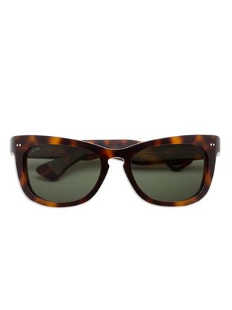 Marni Eyewear Sonnenbrille mit geometrischem Gestell - Braun
