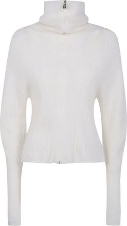 MRZ cardigan à fermeture zippée - Blanc