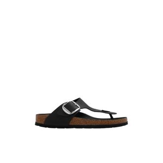 Birkenstock Femme, Chaussures, Noir, Taille: 39 EU Gizeh Big Buckle Slides