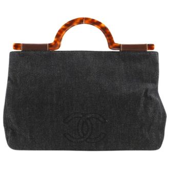 Chanel Pre-owned Coco Mark Denim Handbag - - Pre-owned - Damen - Blau - ONE SIZE