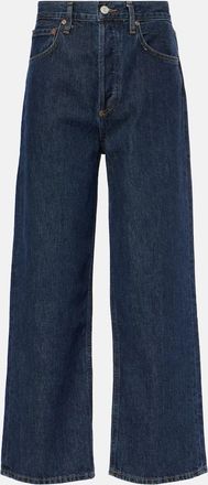 A Gold E High-Rise Wide-Leg Jeans Ren