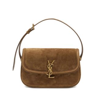 Saint Laurent Cassandre Suede Shoulder Bag
