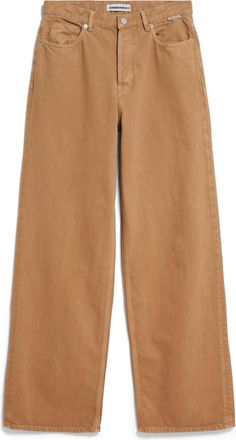 Armedangels Damen Wide Jeans recycelter Baumwolle ENIJAA Regular Fit Beige Blond