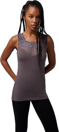 Ysabel Mora T-shirt thermique sans manches en dentelle élégance et confort pour femme. Protection thermique et style polyvalent pour toutes les occasions, Marengo