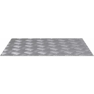 vidaXL Treppe Tritt Rechtwinklig 4 pcs Silber 60 x 50 cm Aluminium vidaXL